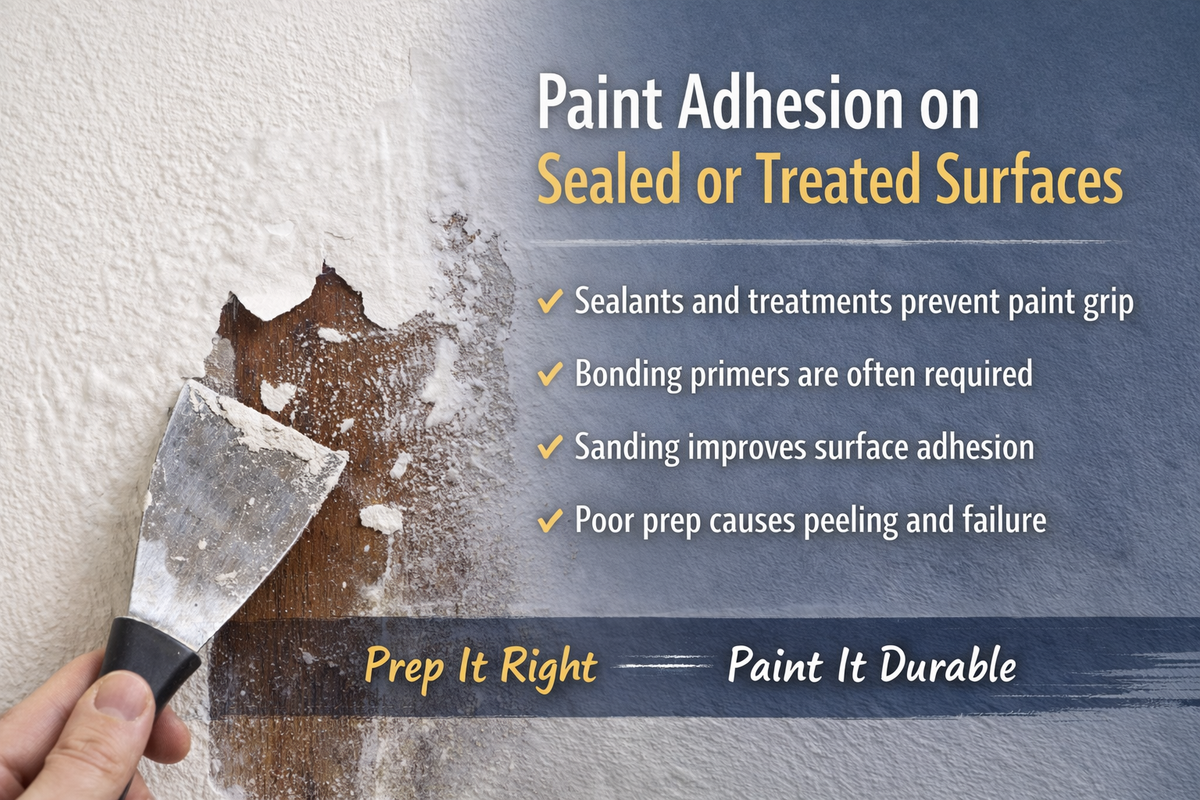 FAQs About Paint Adhesion on Previously Sealed or Treated Surfaces ...