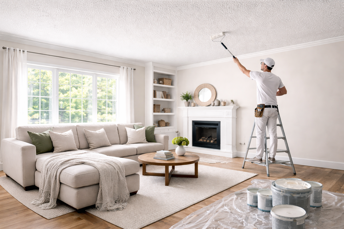 Frequently Asked Questions About Painting Textured Ceilings and Popcor ...
