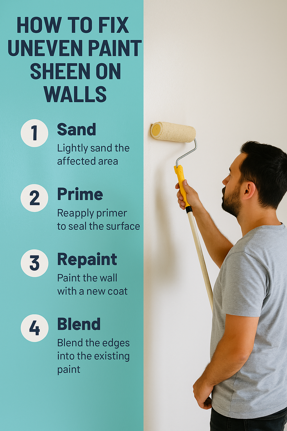 How to Fix Uneven Paint Sheen on Walls – Randall's